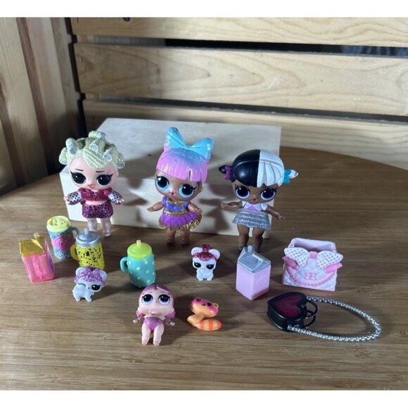 Mga | Toys | Lot Of 4 Lol Surprise Dolls Curls Girl Next Door Partay ...